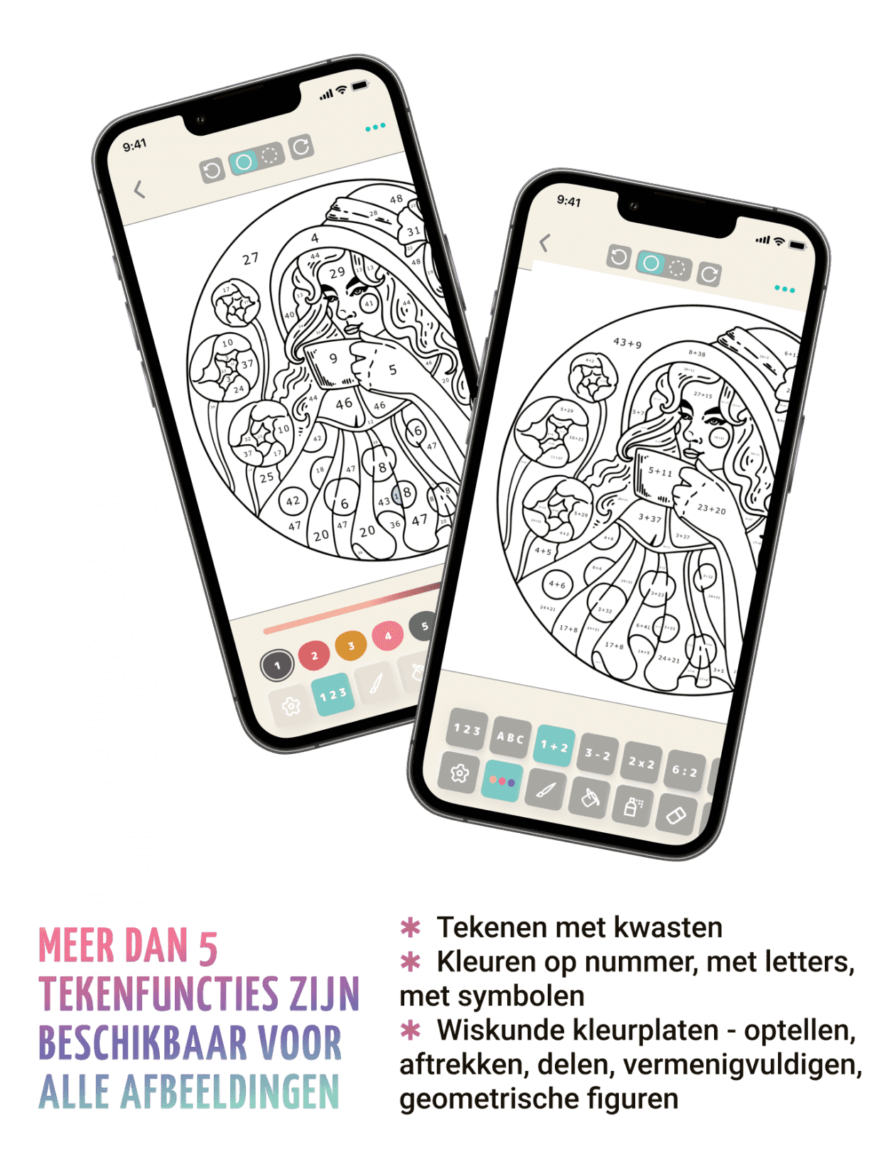 Persimo-app: Kleurboek op nummer | Coloring-for-Adults.com