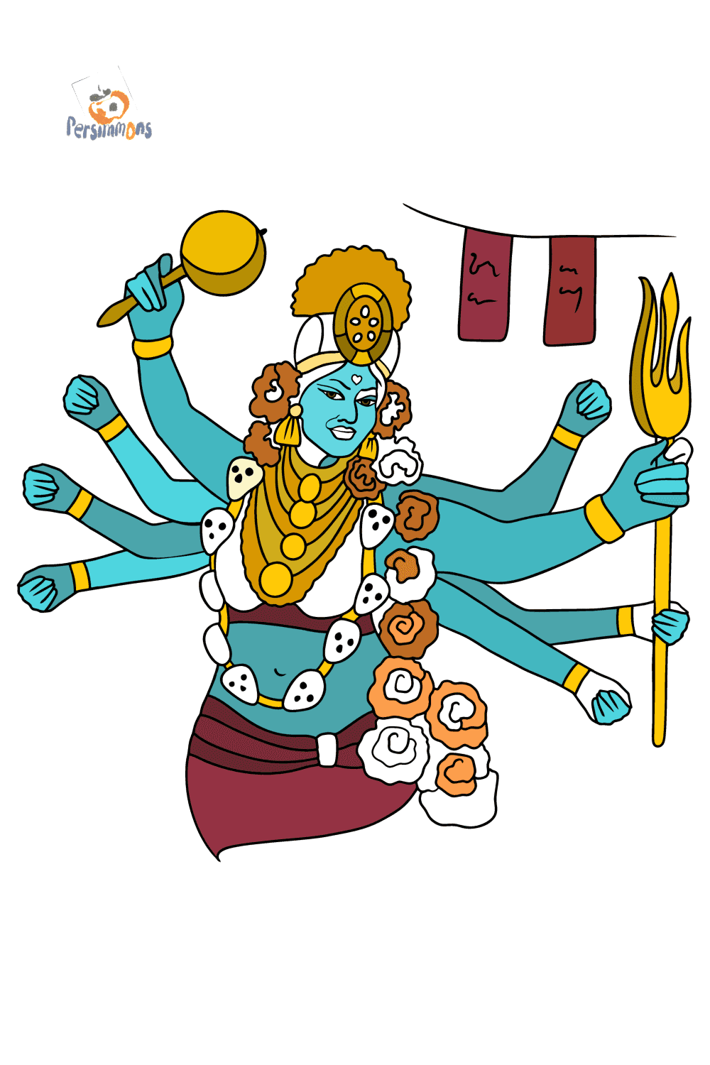 Carnival in Goa coloring page | Coloring-for-Adults.com