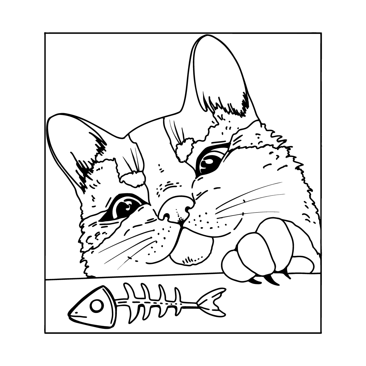 mischievous-cat-cats-coloring-pages-for-adults-online-and-print