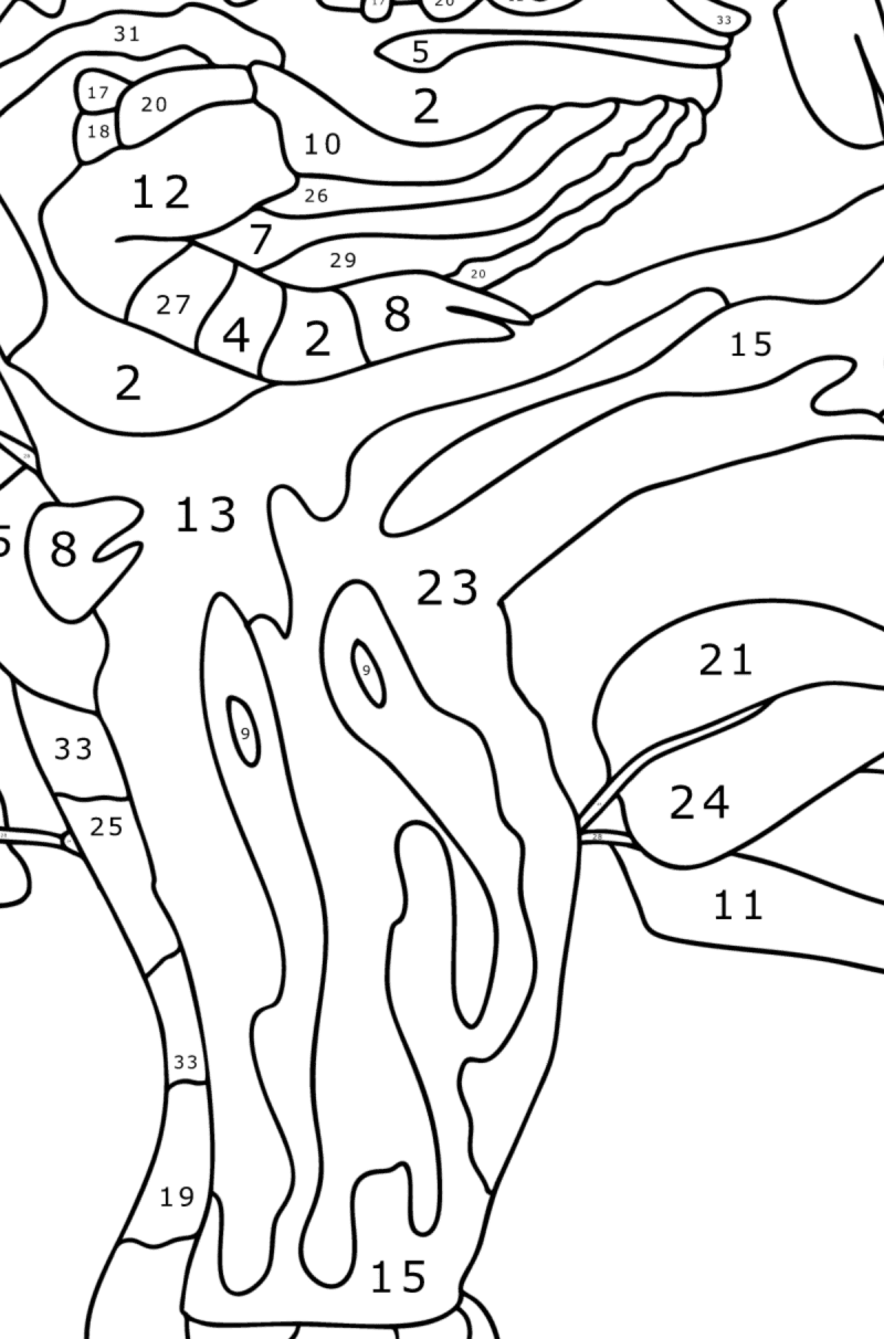 Chameleon on a branch - Chameleons coloring pages online