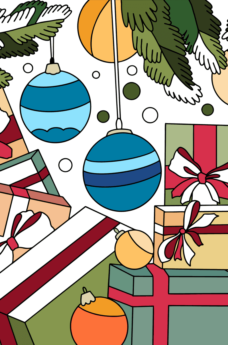 Magic Christmas - Christmas coloring pages online and printable
