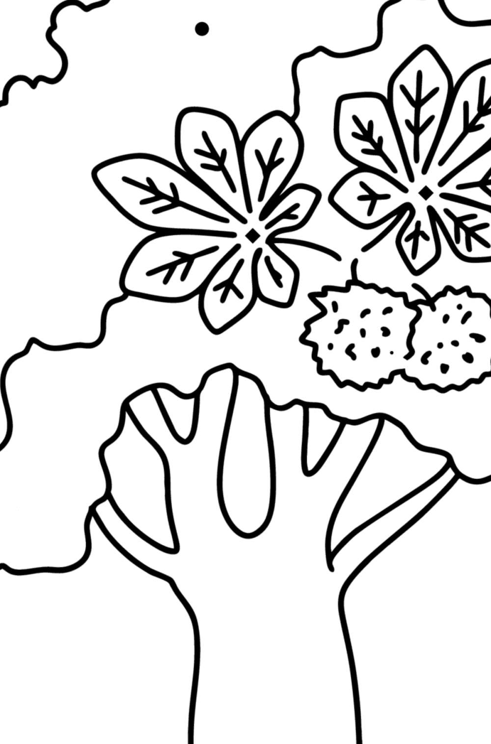 Coloring page Chestnut for Kids - Play online for Free