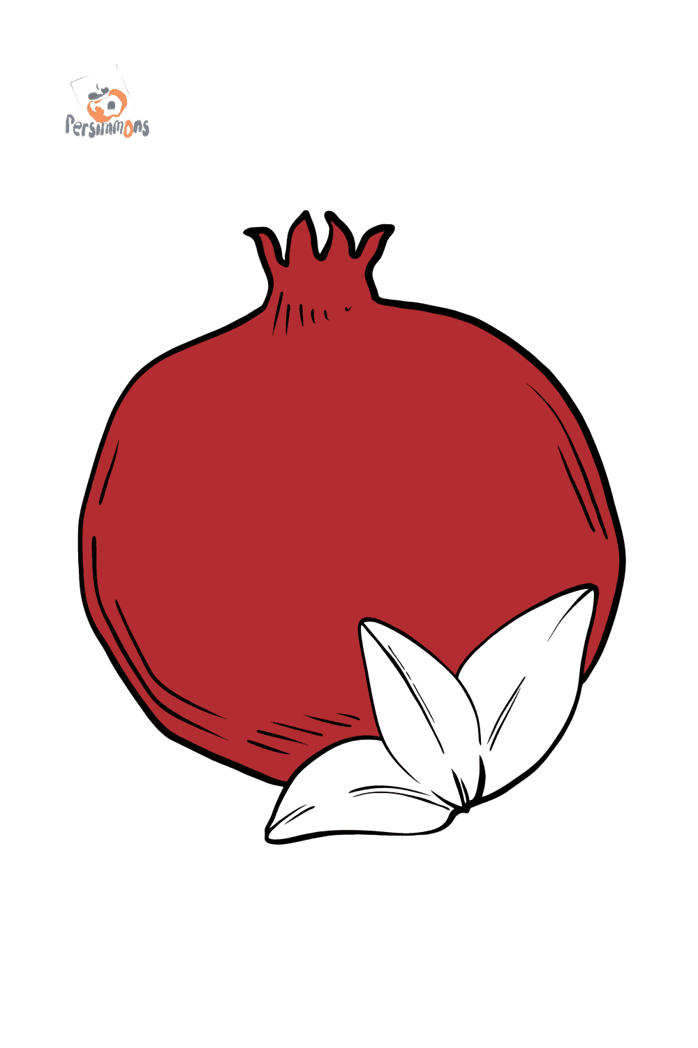 Desenho Romã para colorir para crianças - Jogue aqui