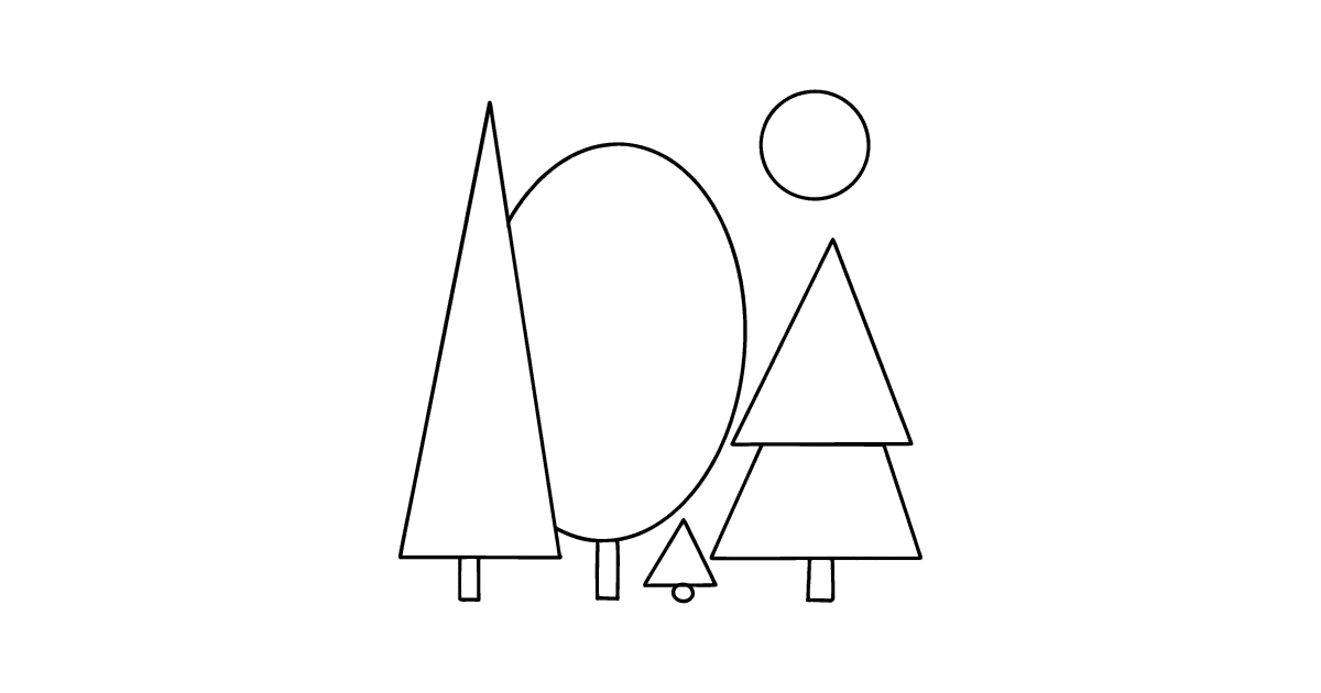 Coloring page Geometric shapes for Kids - Play online for Free