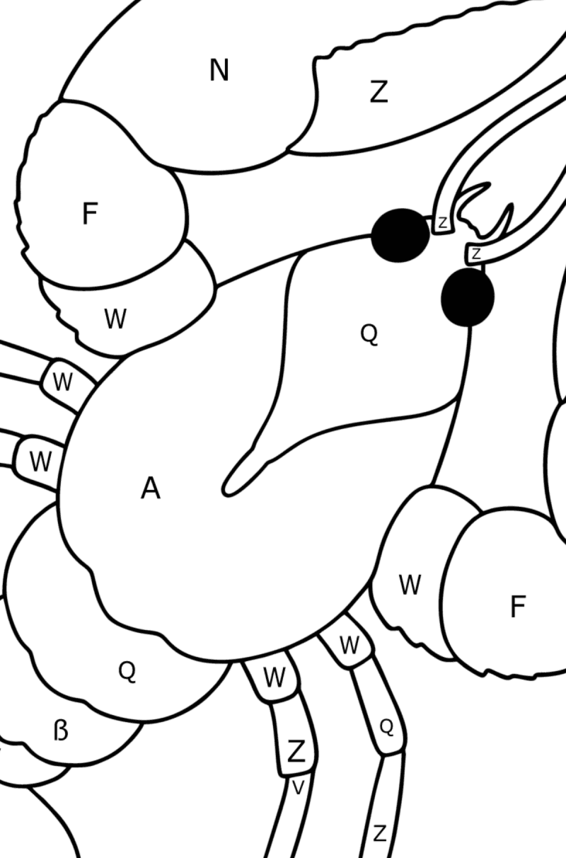 Ausmalbild Hummer für Kinder - Kostenlos online spiele