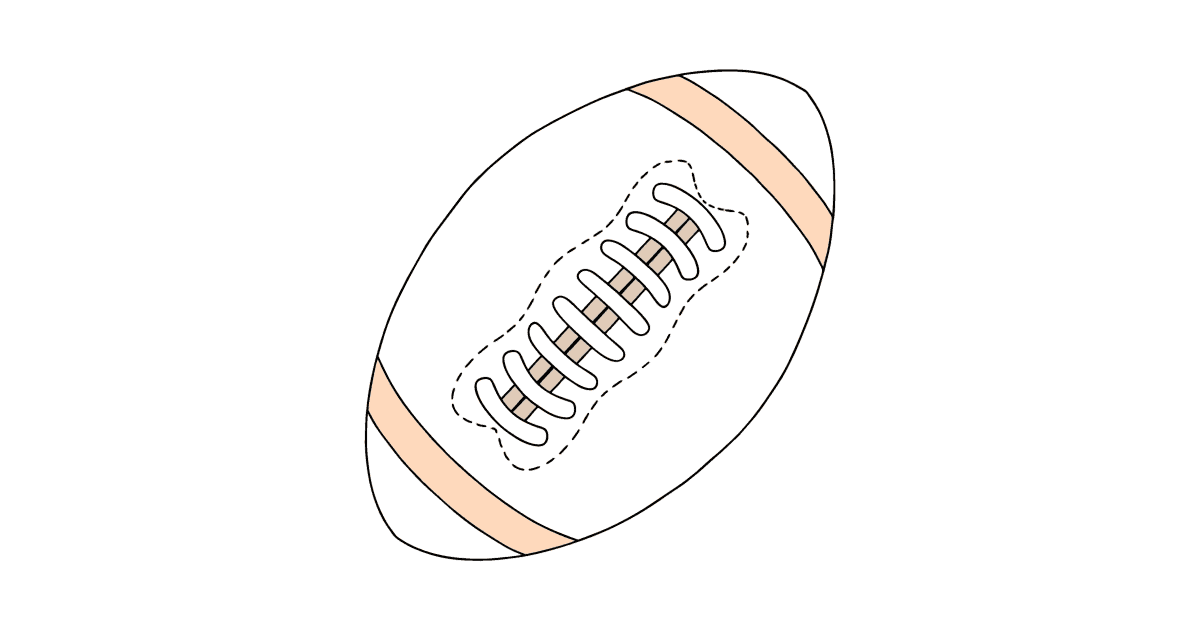 Coloring page NFL ball for Kids - Play online for Free