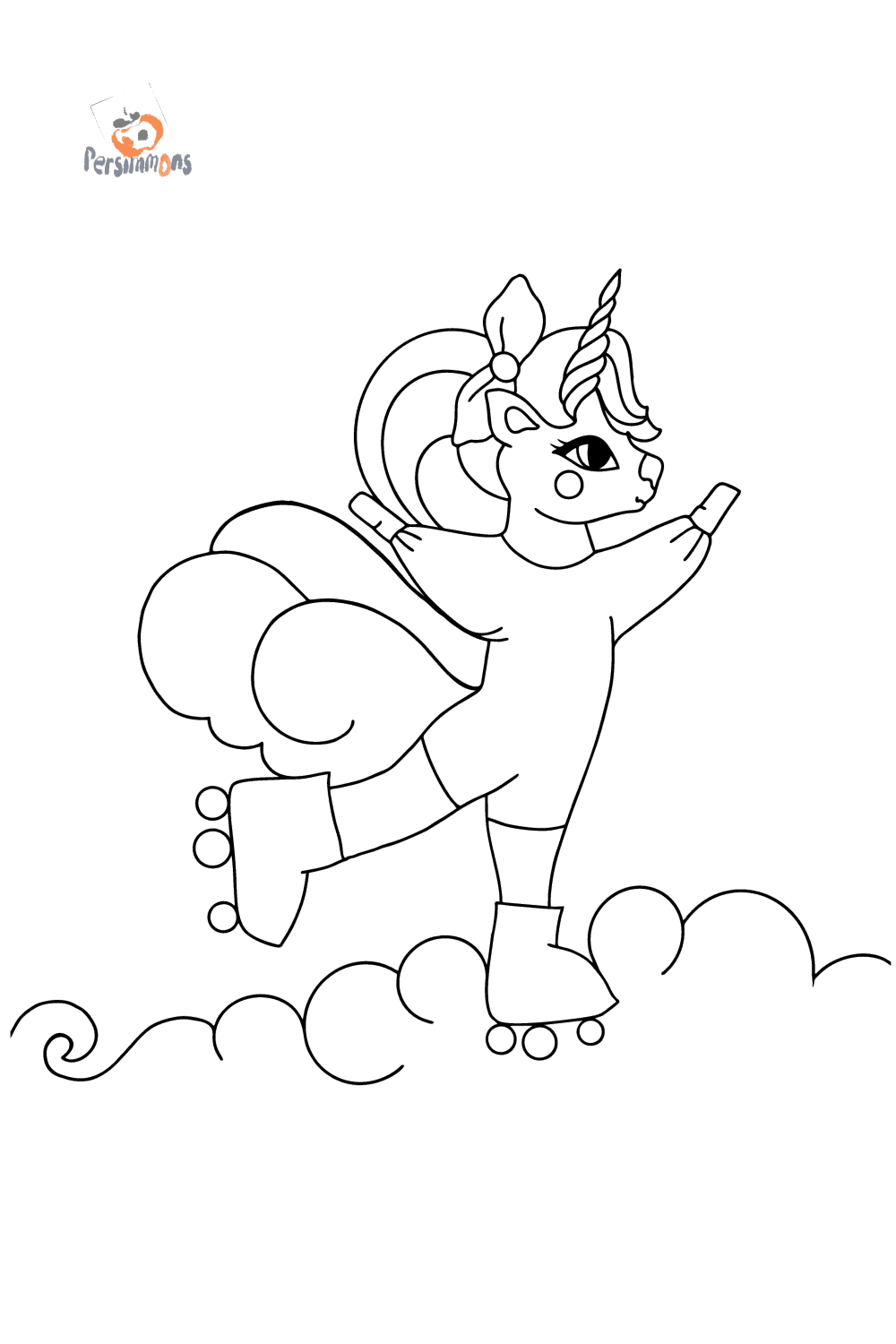 Magic unicorn - Cute coloring pages for Adults online