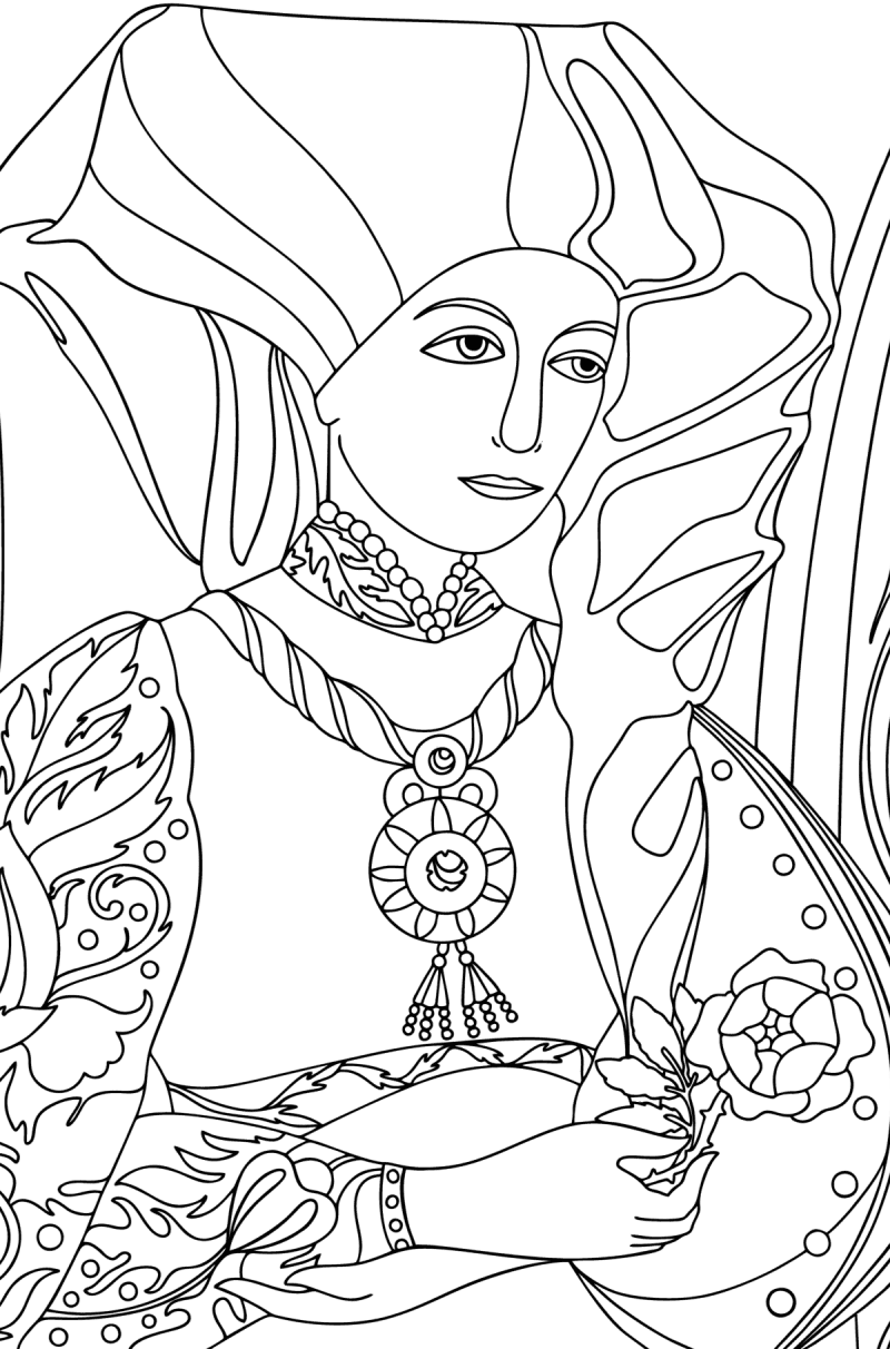 Fashion and trends coloring pages for Adults - Online or Printable