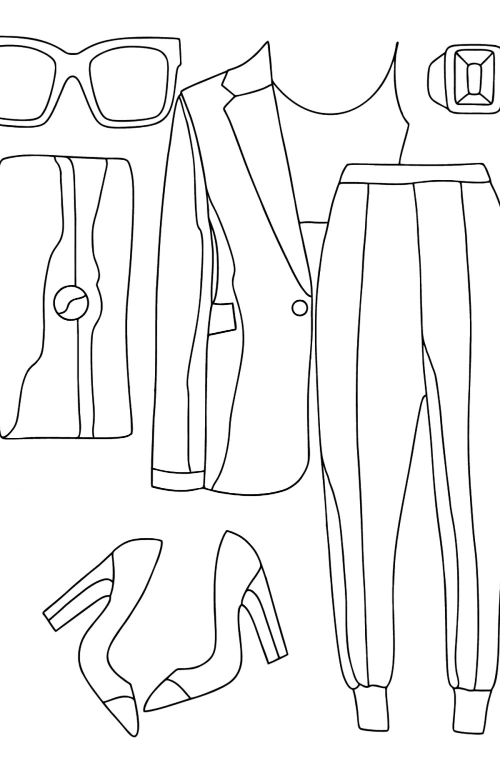 Fashion & Style coloring pages for Adults - Online or Printable