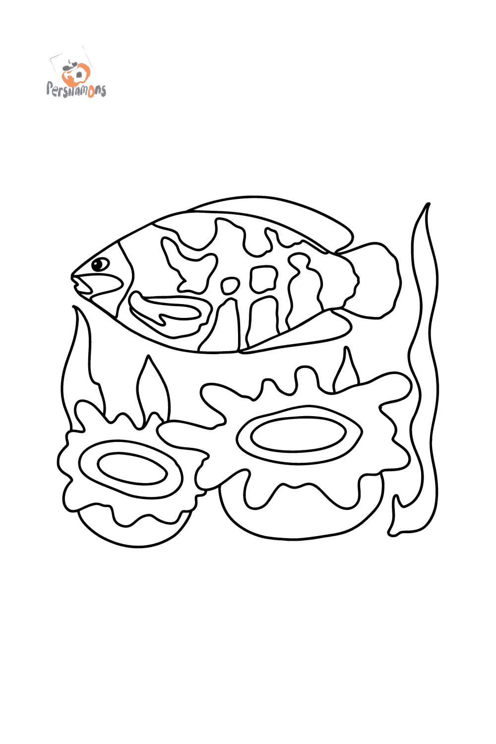Guppy - Fish coloring pages for Adults online and printable