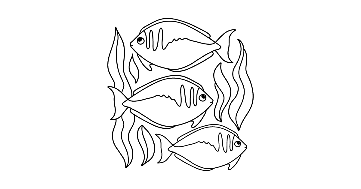Rhino fish - Fish coloring pages for Adults online and printable