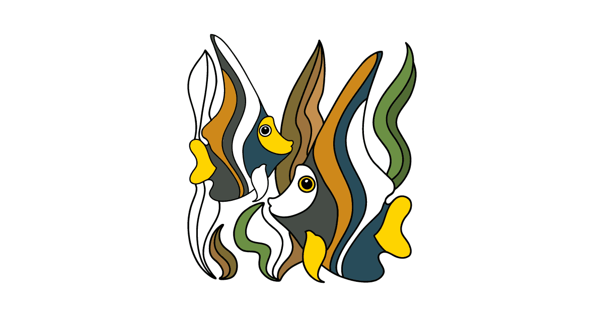 Striped fish - Fish coloring pages for Adults online and printable