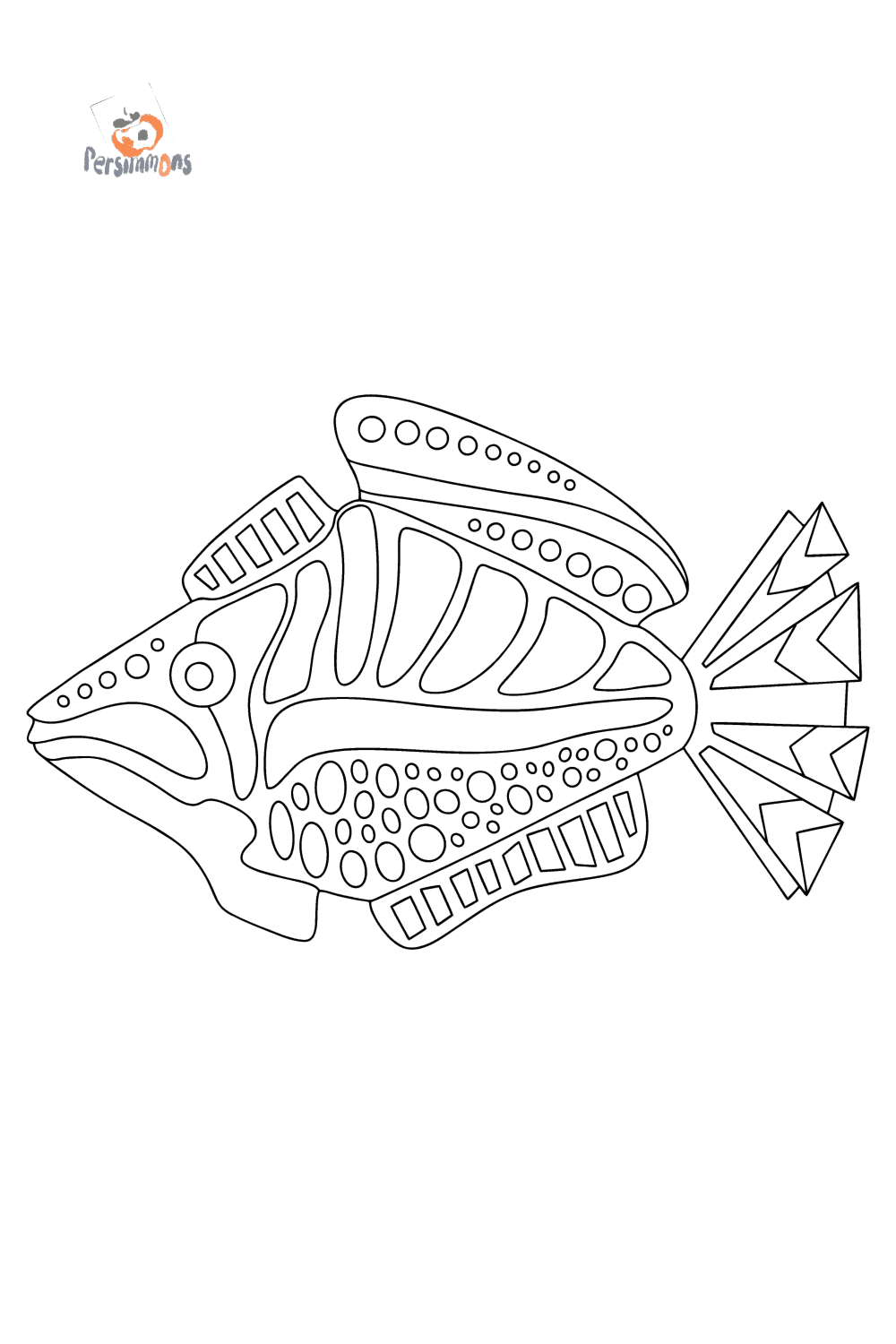 Turquoise salmon - Fish coloring pages for Adults online