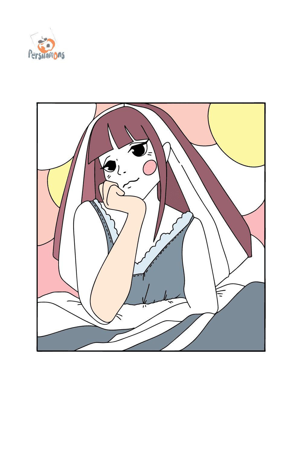 Calm girl - Woman coloring pages for Adults Print and Online