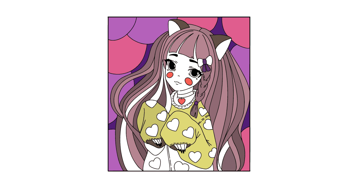 Sad anime girl - Woman coloring pages for Adults Print and Online