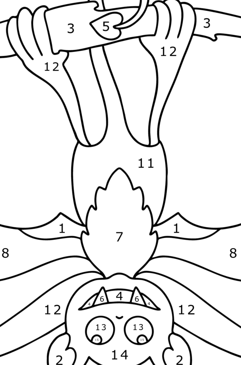 Good bat - Halloween Coloring pages for Adults Online and Print