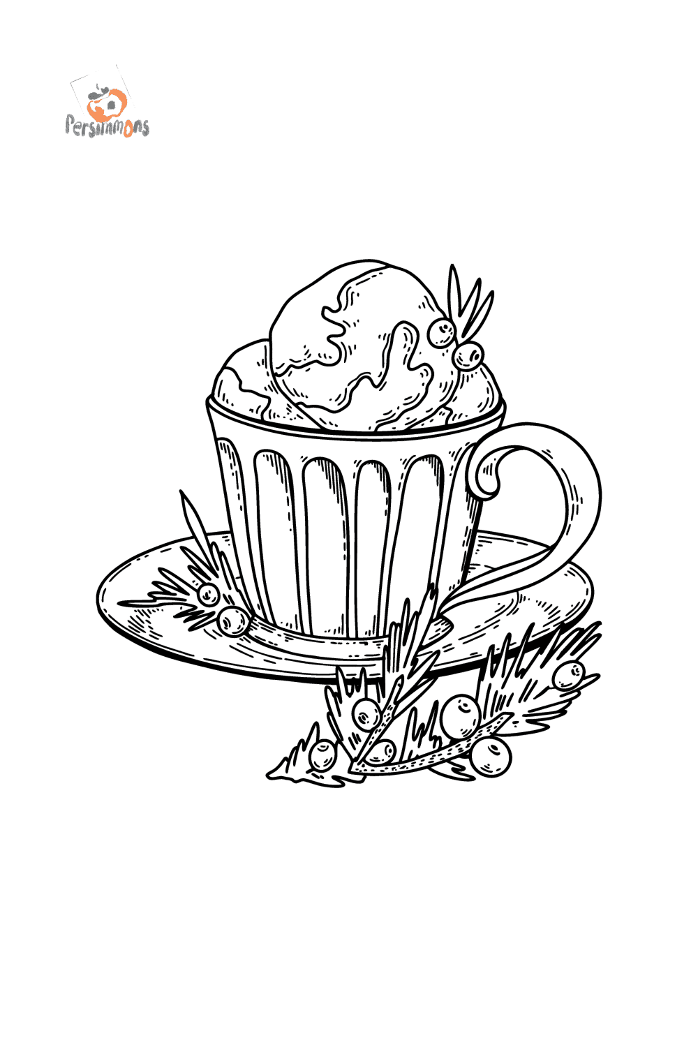 Unusual ice cream - Ice cream coloring pages for Adults online