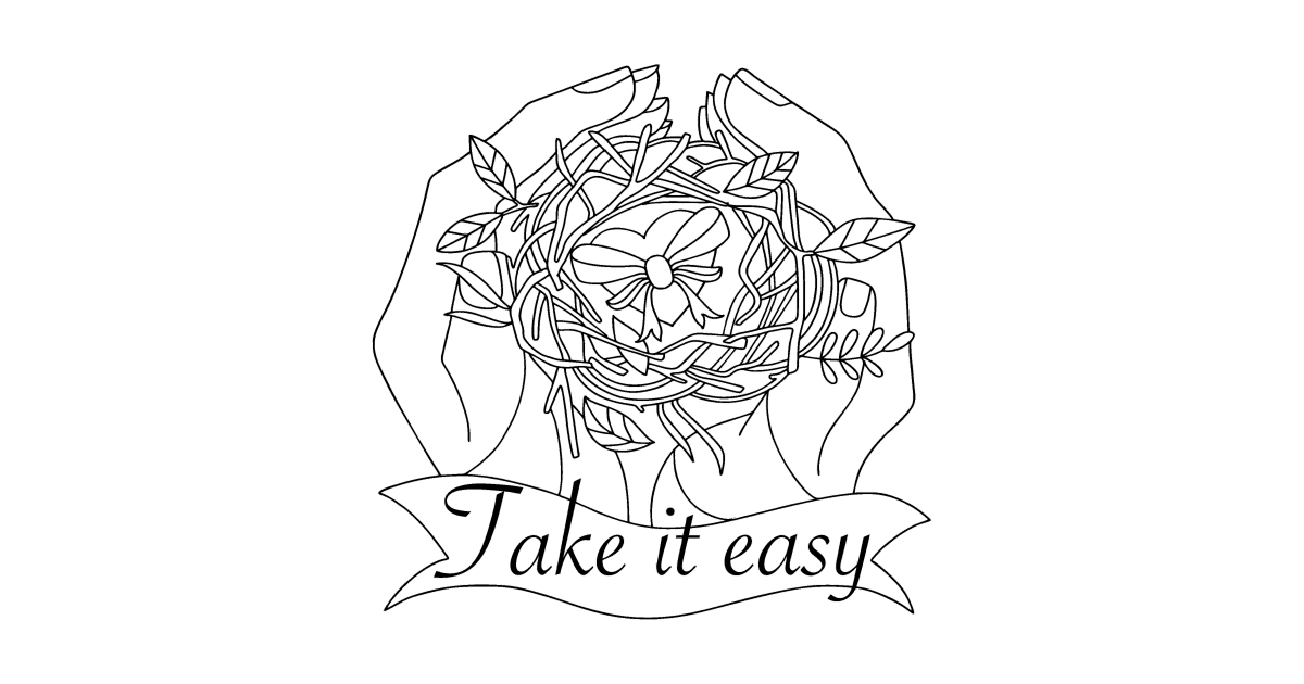 Take it easy coloring page | Coloring-for-Adults.com