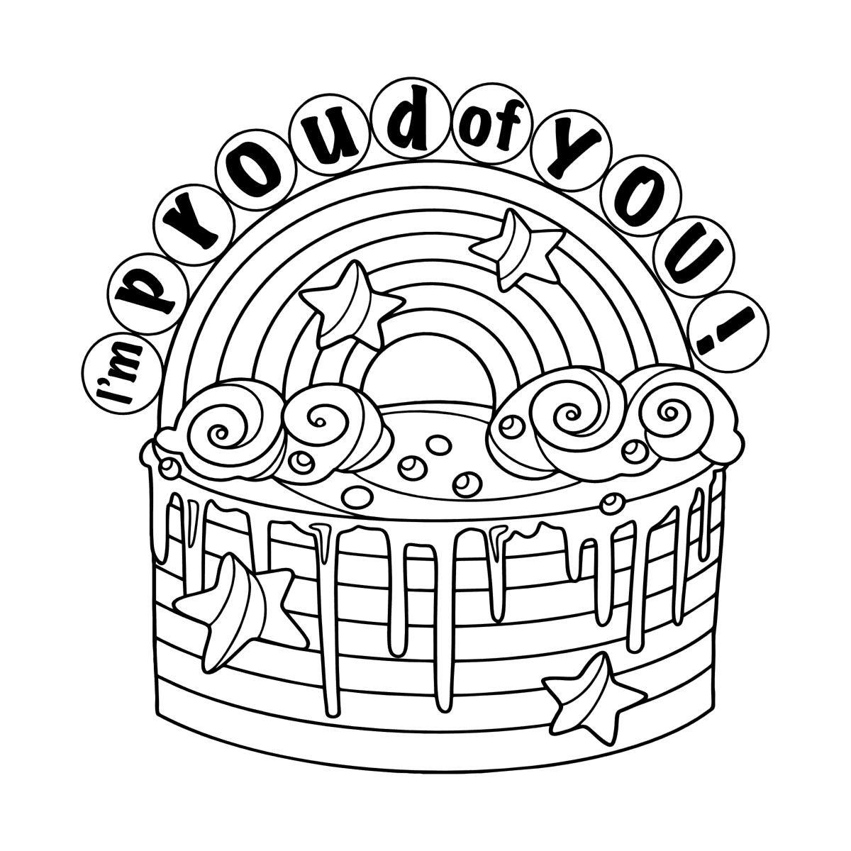 Keep it up coloring page | Coloring-for-Adults.com