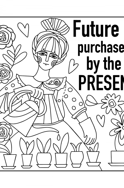 Inspirational Quotes coloring pages for Adults - Online or Printable