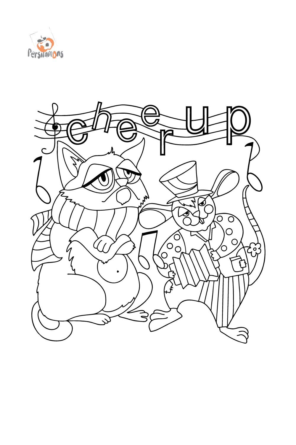 Cheer up coloring page online | Coloring-for-Adults.com