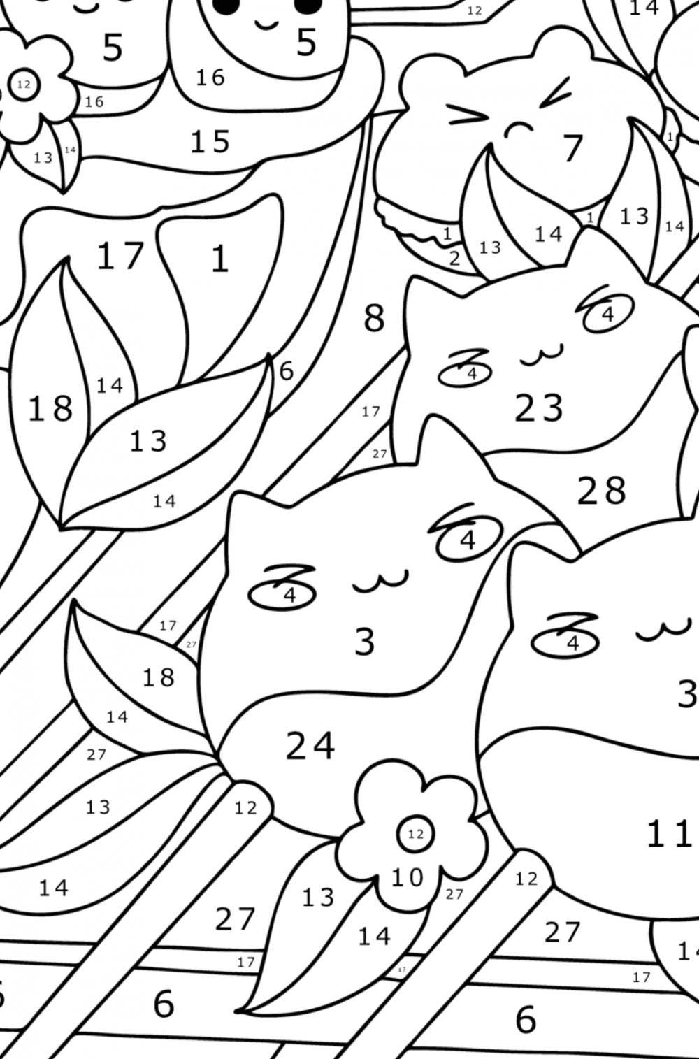 Marshmallow coloring page | Coloring-for-Adults.com