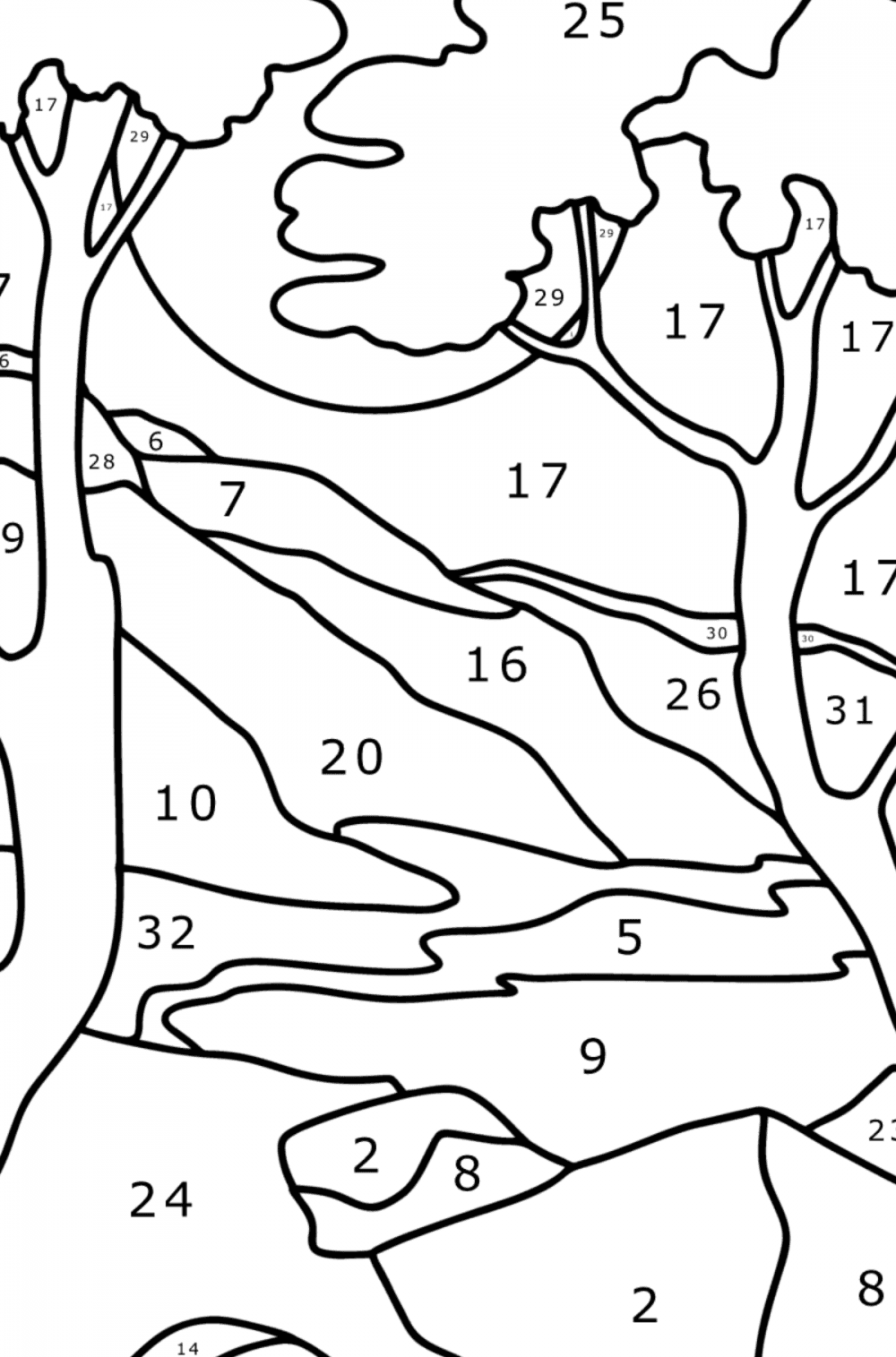 Coast - Landscapes coloring pages for Adults online and printable
