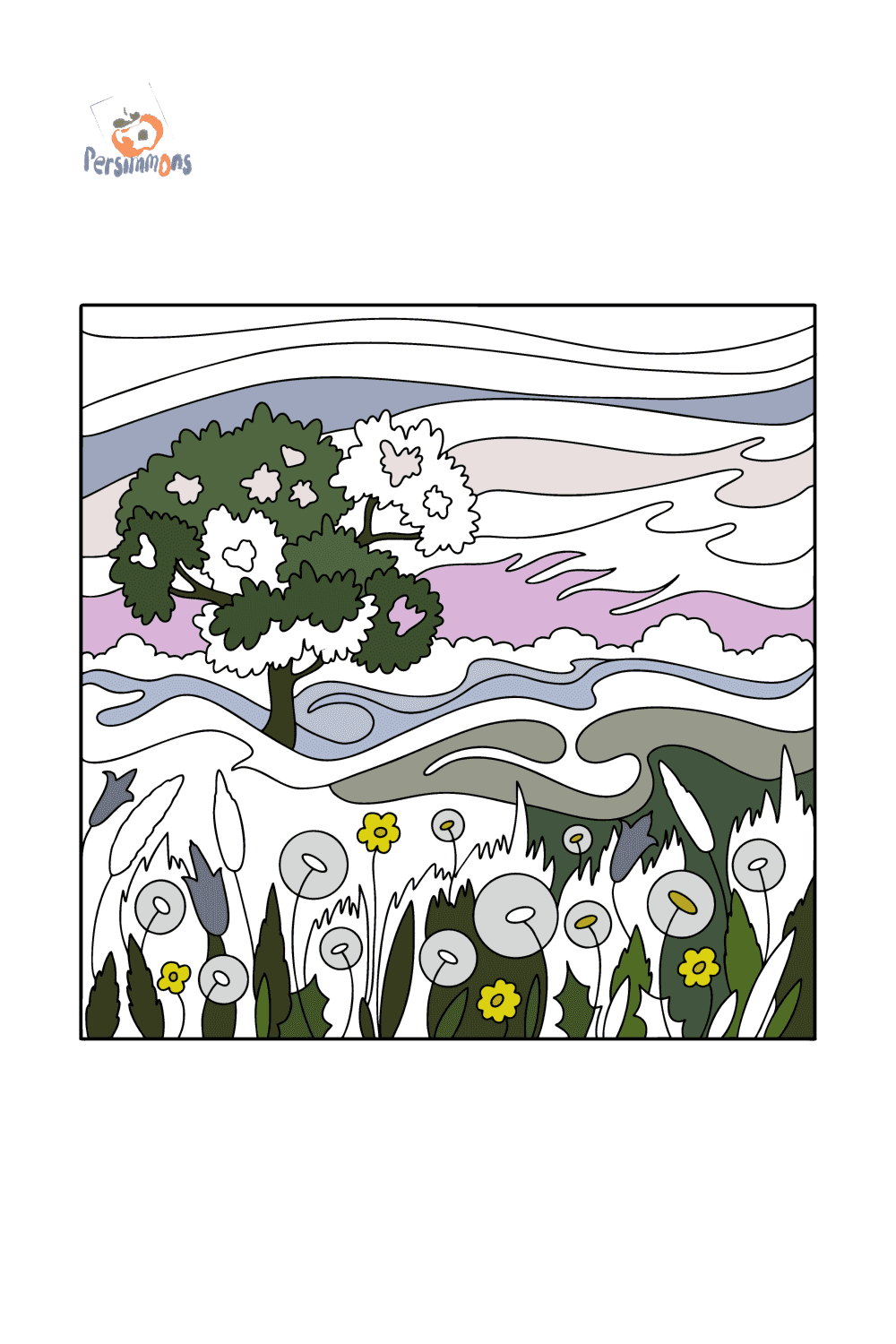 Yorkshire England Landscape - coloring pages for Adults