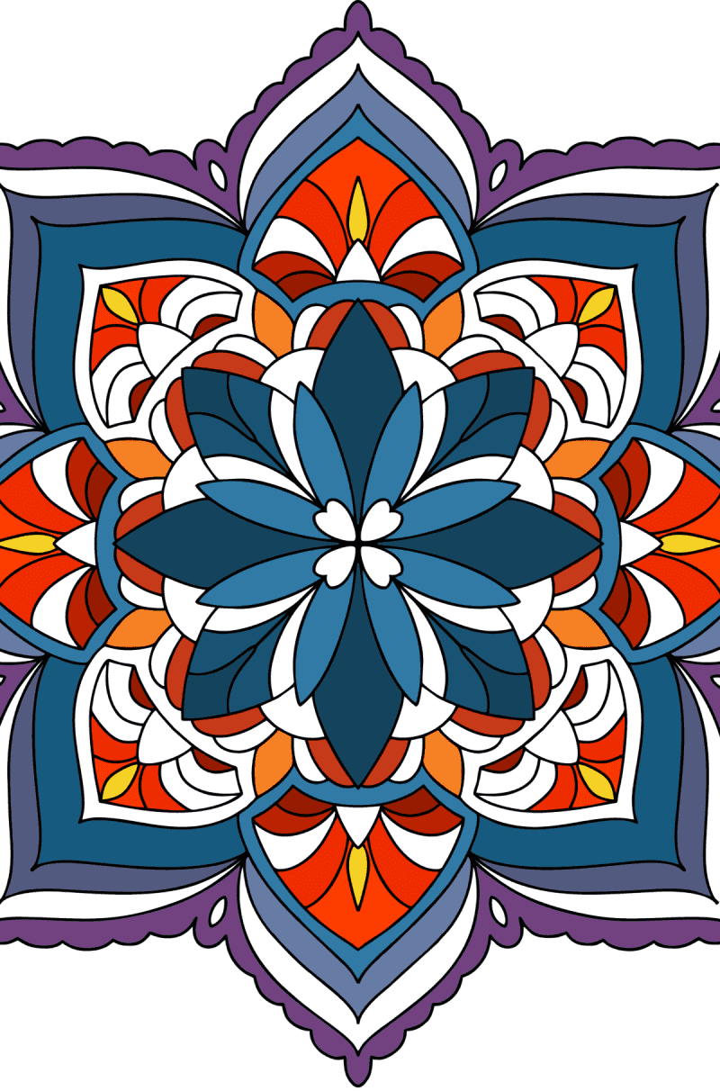 Mandala prosperity coloring page | Coloring-for-Adults.com