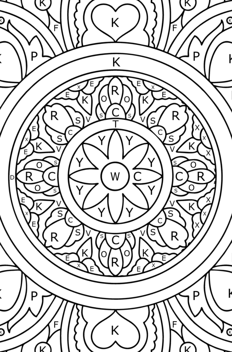 Mandala prosperity coloring page | Coloring-for-Adults.com