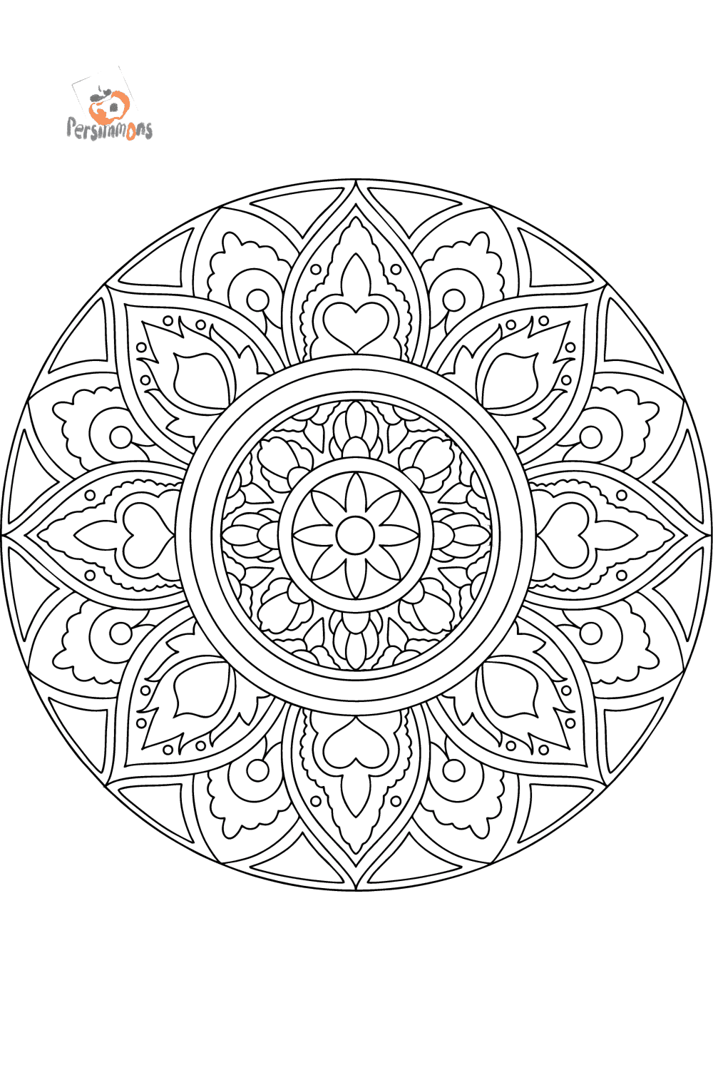 Mandala prosperity coloring page | Coloring-for-Adults.com