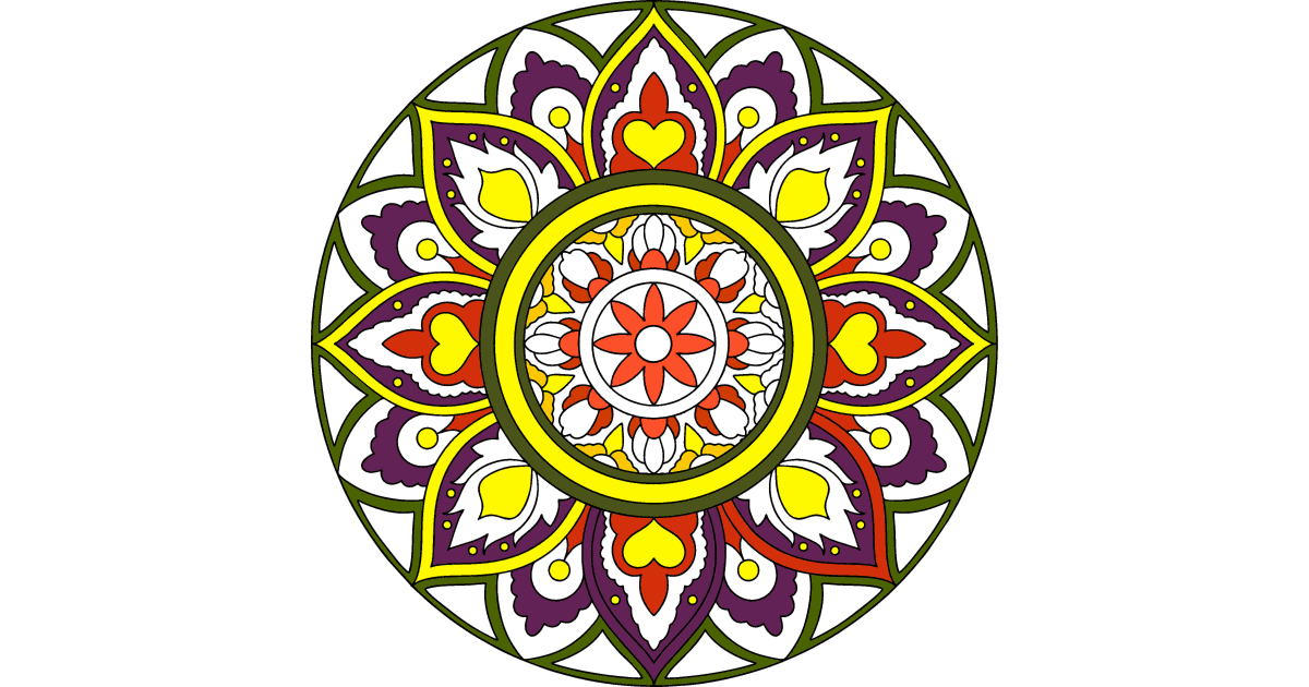 Mandala prosperity coloring page | Coloring-for-Adults.com