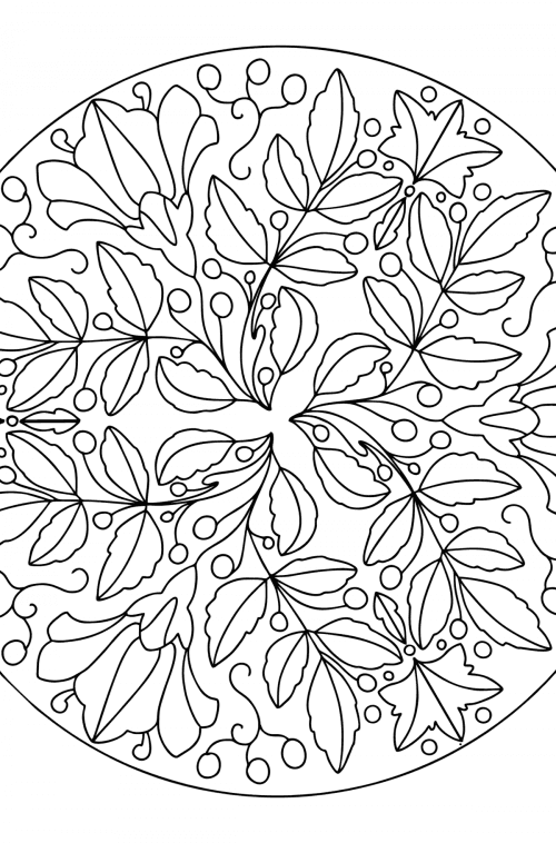 Målarbilder Mandala för vuxna - Coloring-for-Adults.com