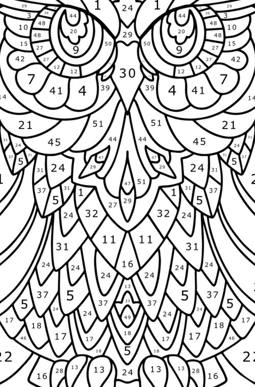 Tegninger til fargelegging for voksne - online og skrive ut