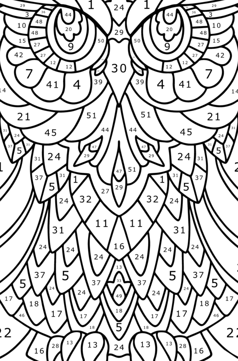 Tegninger til fargelegging for voksne - online og skrive ut