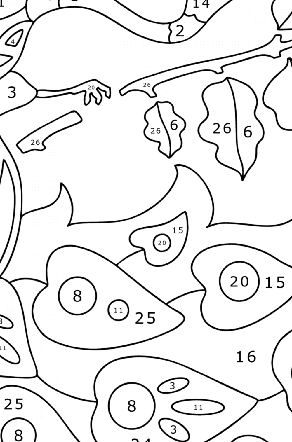 Rainbow peacock - Peacocks Coloring pages for Adults