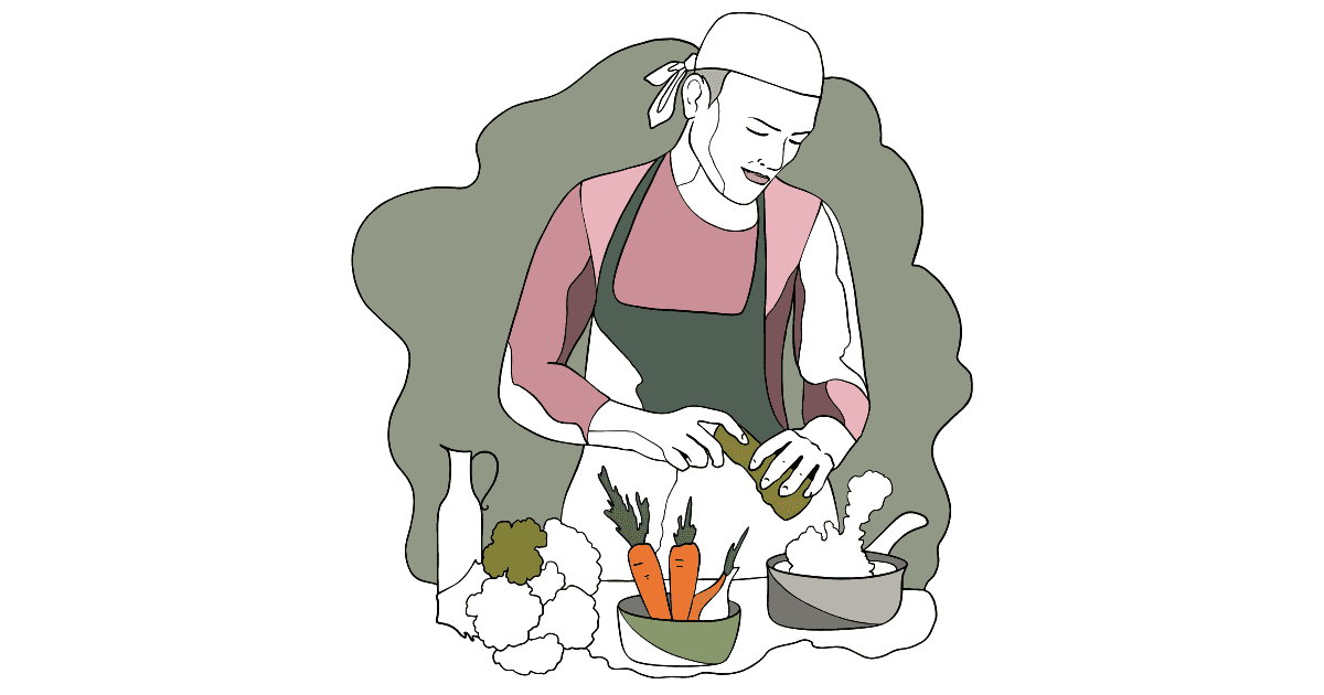 Cook - People Coloring pages for Adults online for Free