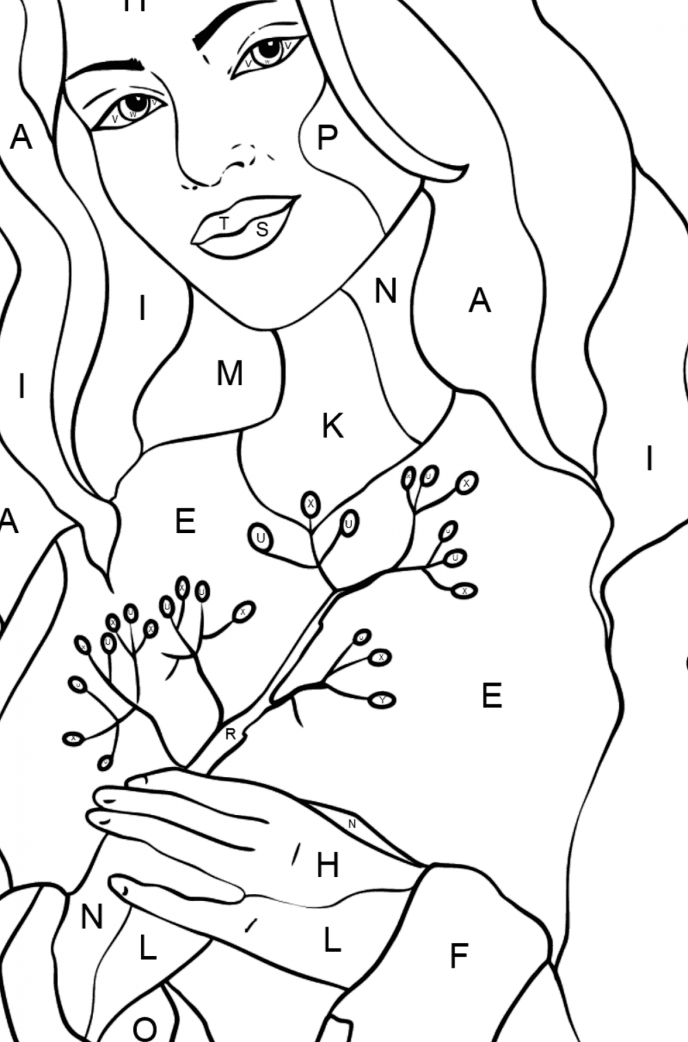Girl designer - People Coloring pages for Adults for Free