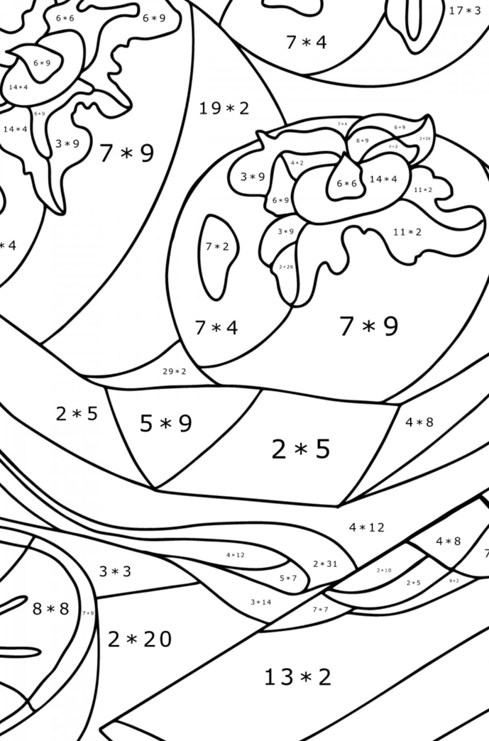 Useful persimmon - Persimmons coloring pages for Adults online