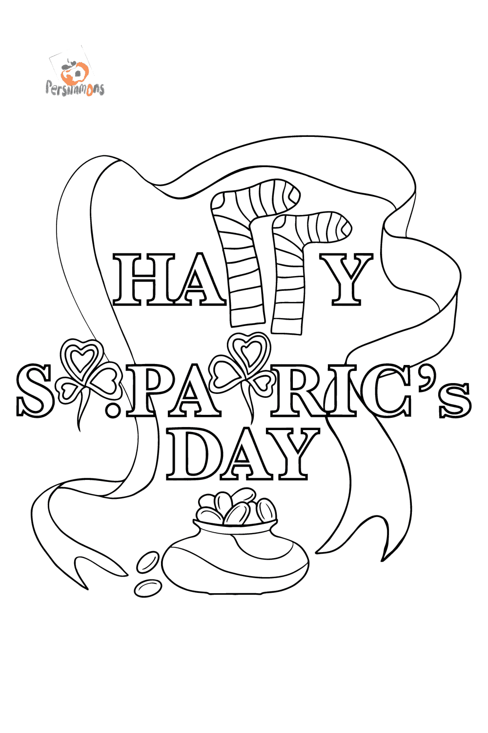 Coloriage de la Saint-Patrick ♥ En ligne ou imprimer