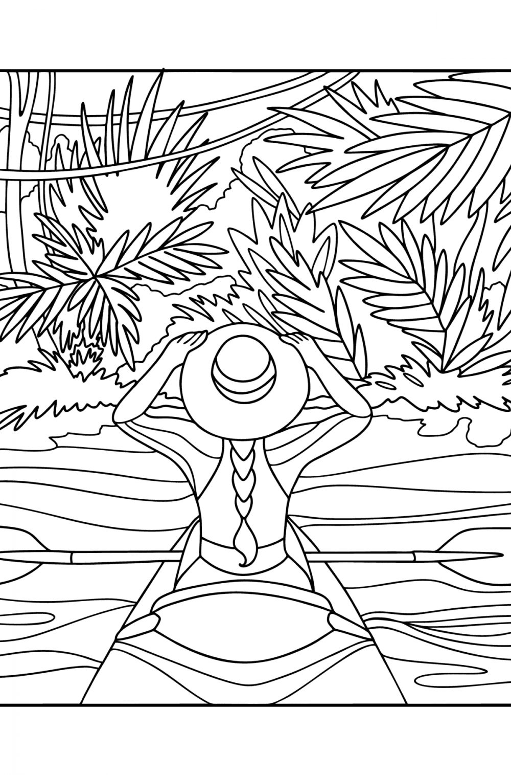 Dibujos Verano para colorear para Adultos - Imprime y en Línea Gratis