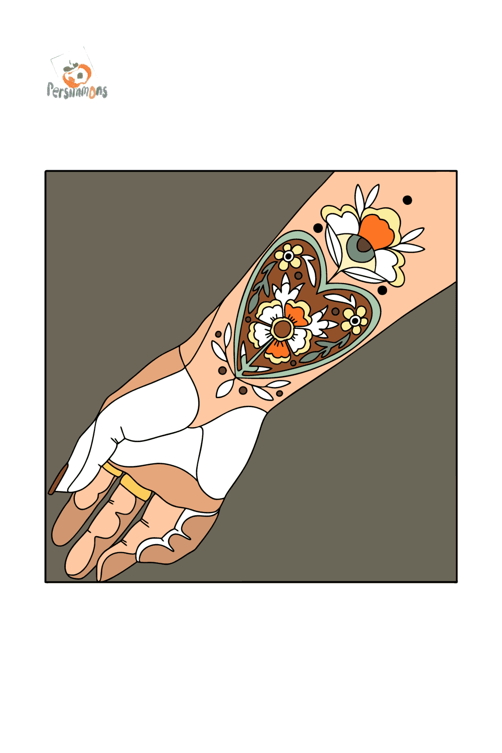 Tattoo Old School coloring page | Coloring-for-Adults.com
