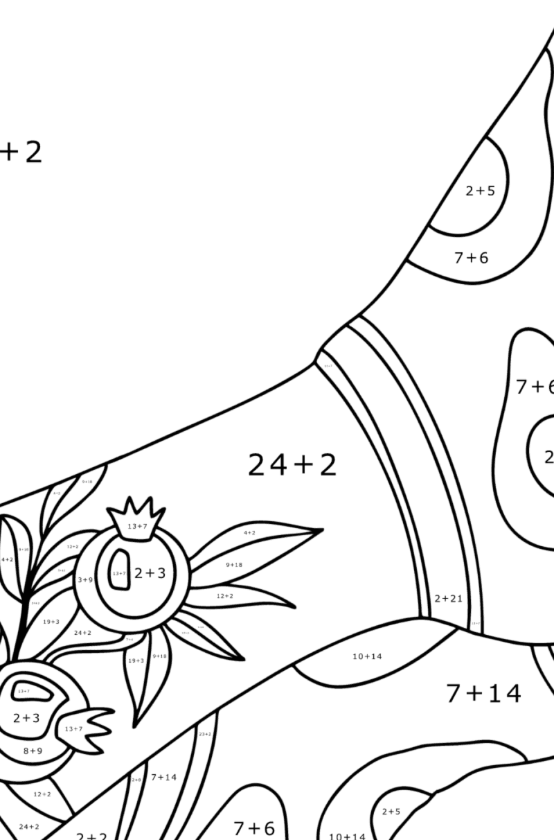 Tattoo on legs coloring page | Coloring-for-Adults.com