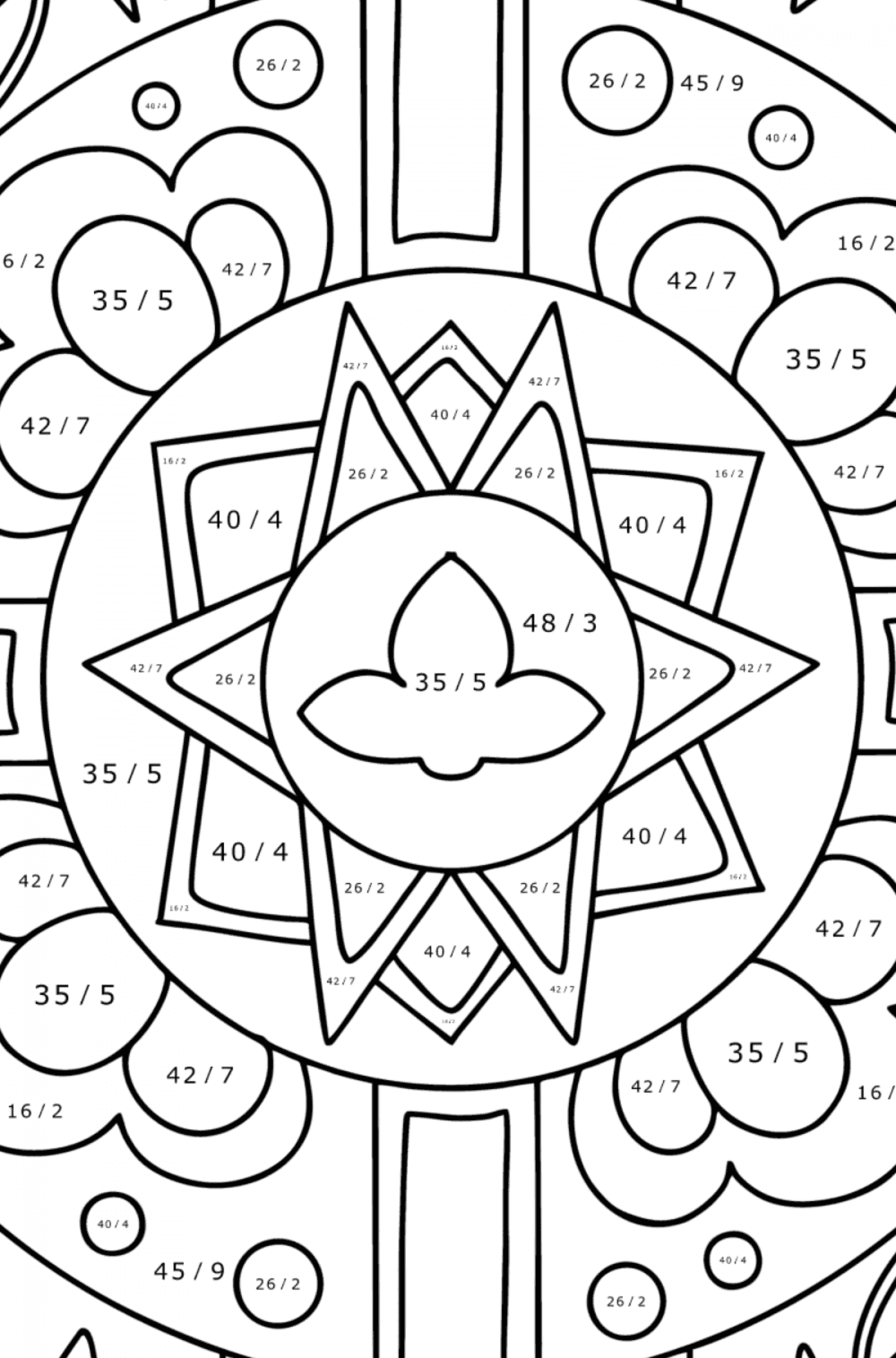 Tibetan Mandala coloring page ♥ Online, and Print for Free!