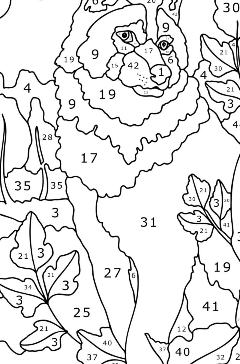 Lone wolf - Wolves coloring pages for Adults online and printable